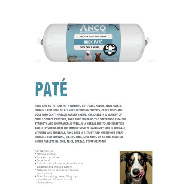 Anco Luxury Natural Pate For Dogs – Track & Trail Canine Outfitters
